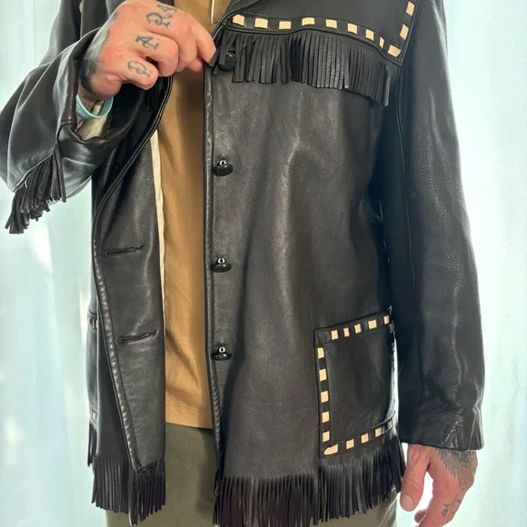 deer hide leather jacket